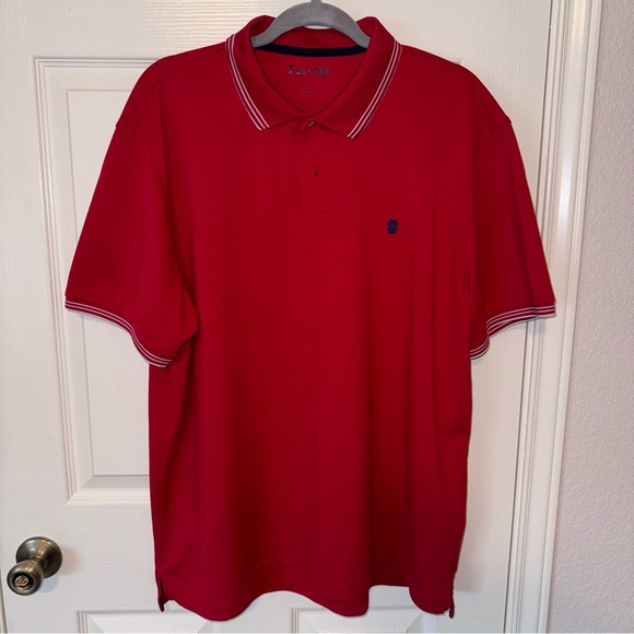 Izod | Shirts | Mens Izod Polo Shirt Xl Red Golf Golfer Casual Mens | Poshmark